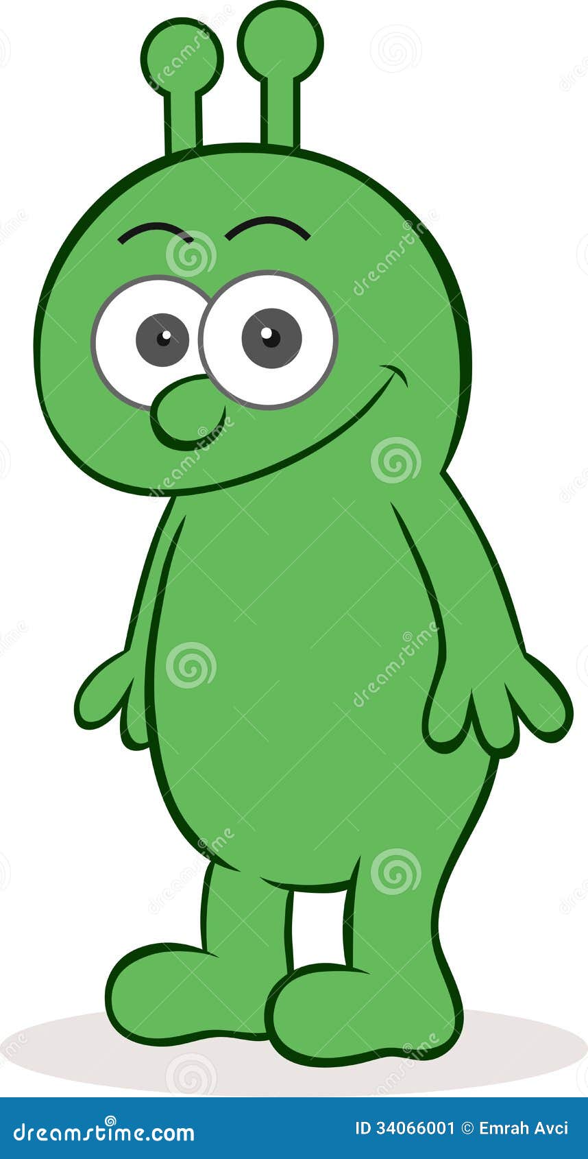 Alien Smiling Design Vector Illustration | CartoonDealer.com #317610142