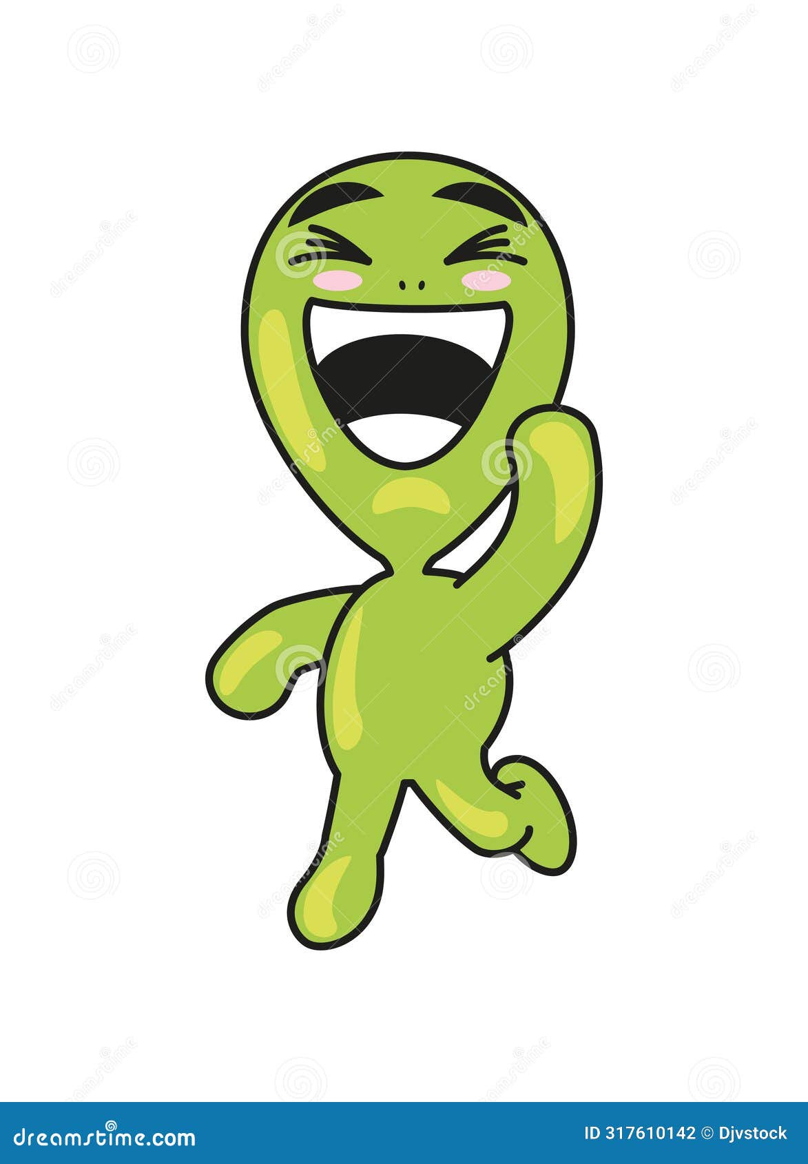 Alien smiling design stock vector. Illustration of alien - 317610142
