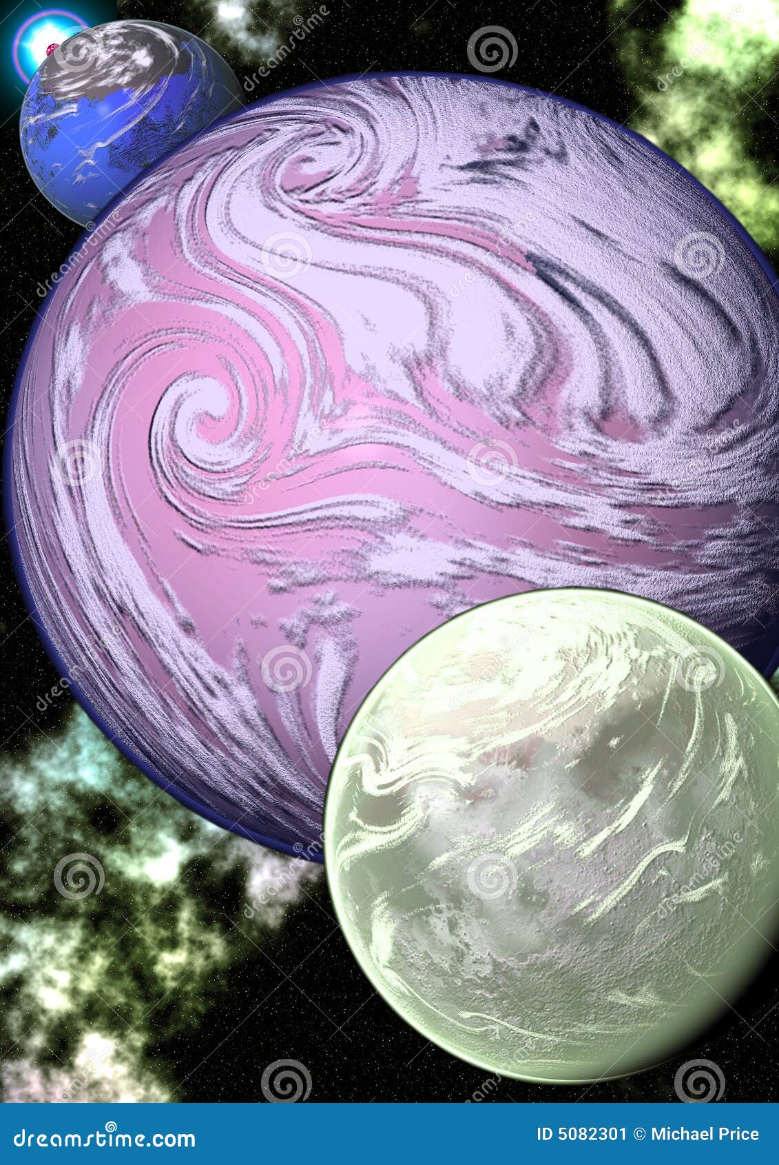 Alien Solar System stock illustration. Illustration of astronomy - 5082301