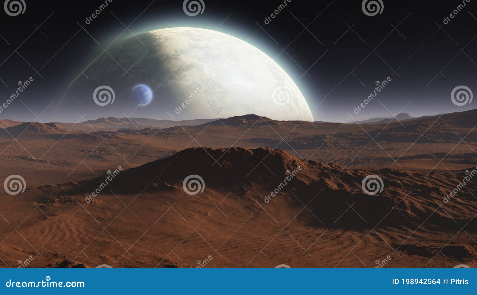 Alien Solar System In Space Royalty-Free Illustration | CartoonDealer ...