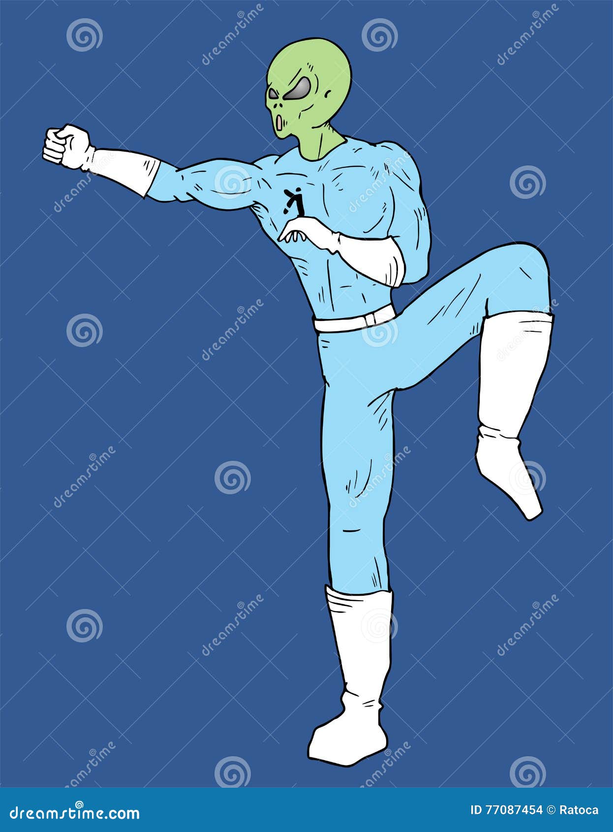 Alien soldier draw stock vector. Illustration of smile - 77087454