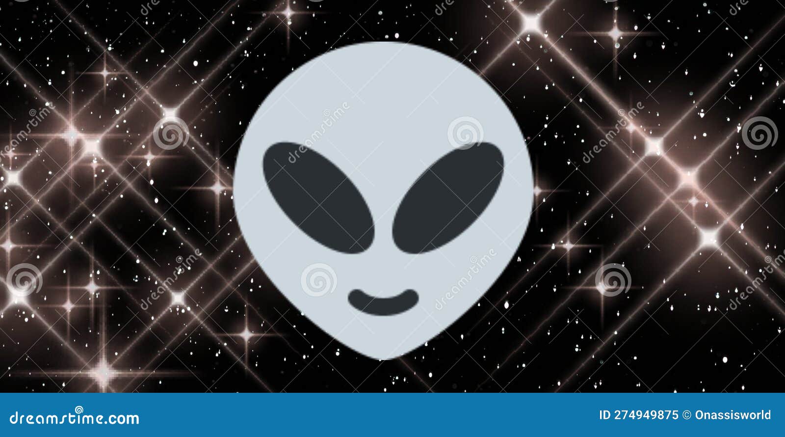 Alien Space Background Abstract Illustration. Aliens Stock Illustration ...