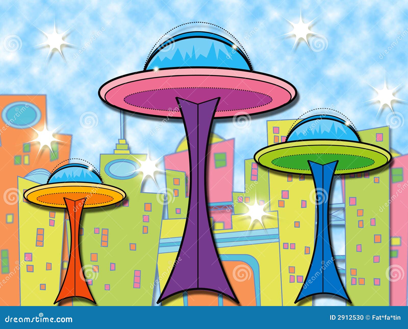 Alien space centre stock illustration. Illustration of comics - 2912530