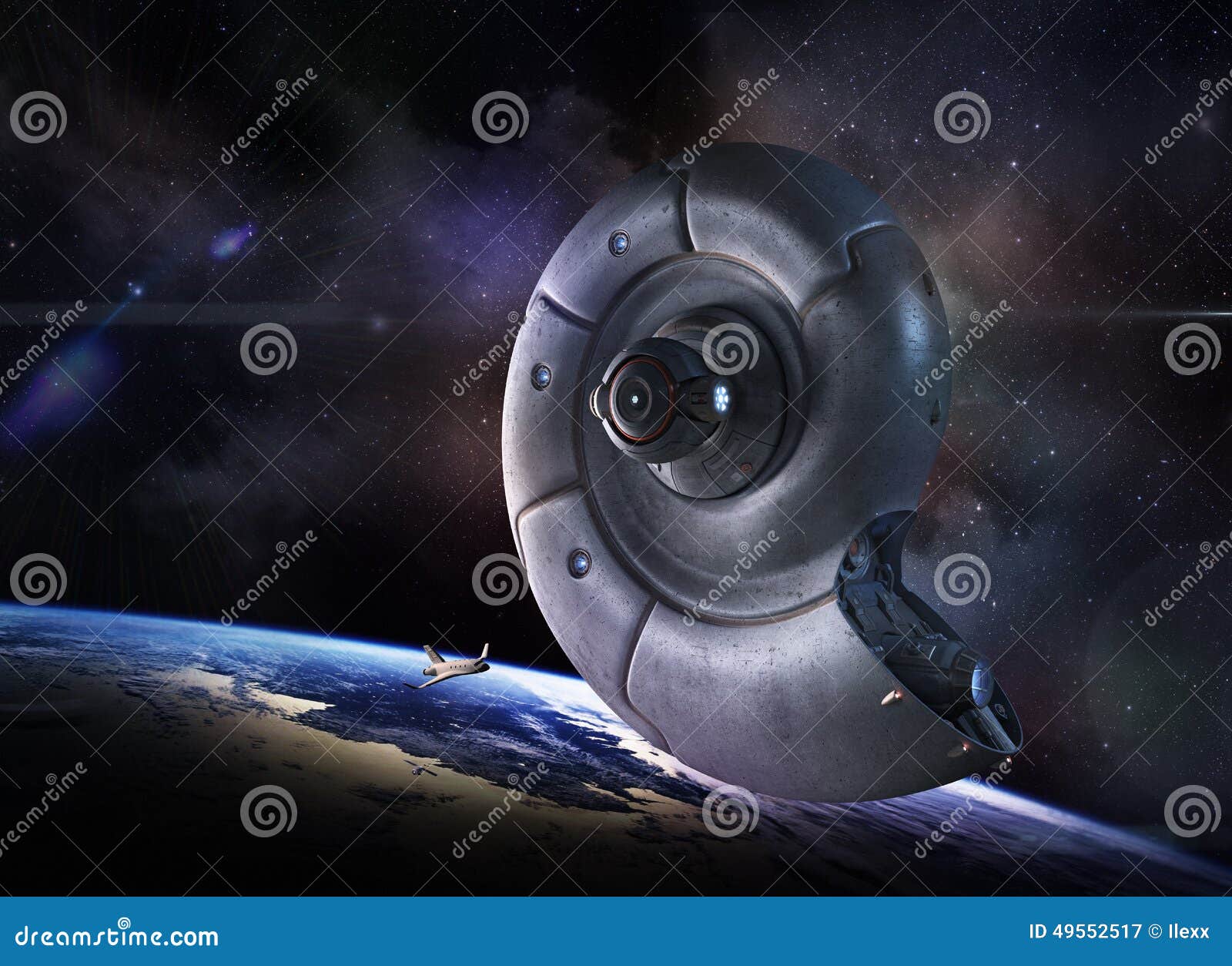 Alien With Space Cat_01 Cartoon Vector | CartoonDealer.com #13158023