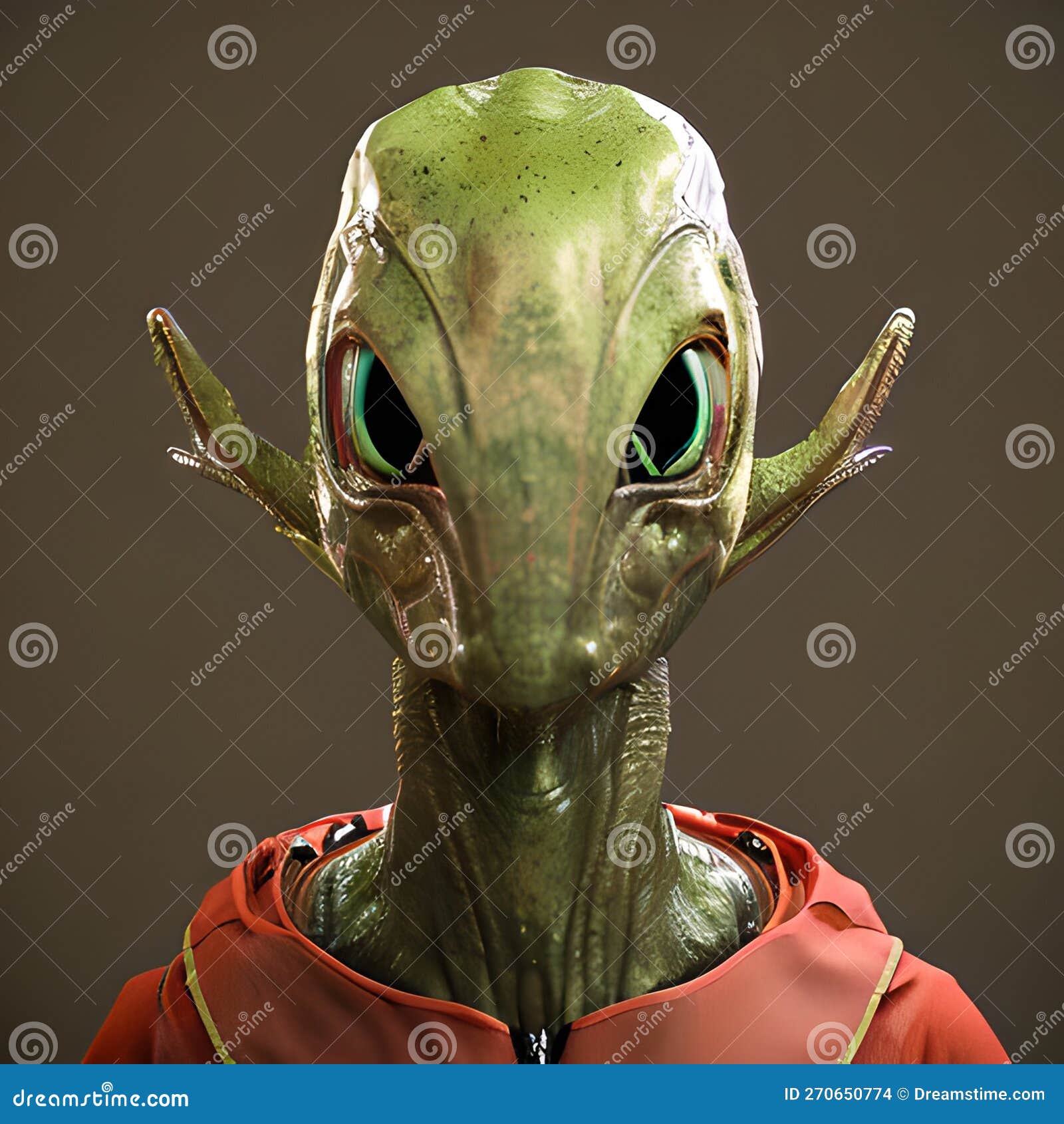 Alien in a Space Suit Ai Generated, Generative AI, CGI Graphics Stock ...