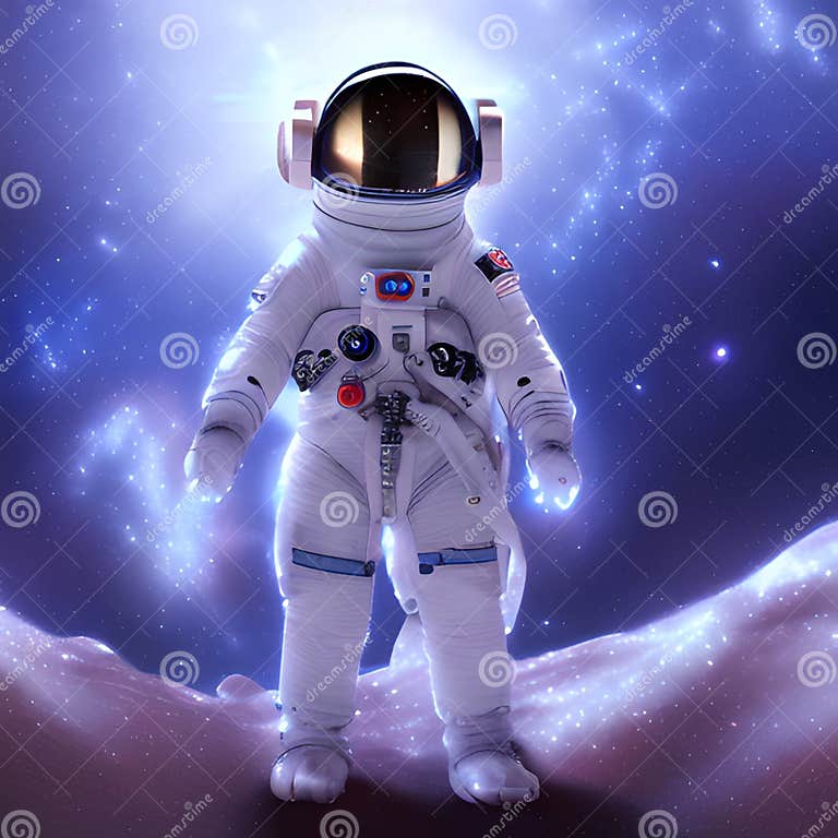 Alien in a Space Suit Ai Generated, Generative AI, CGI Graphics Stock ...