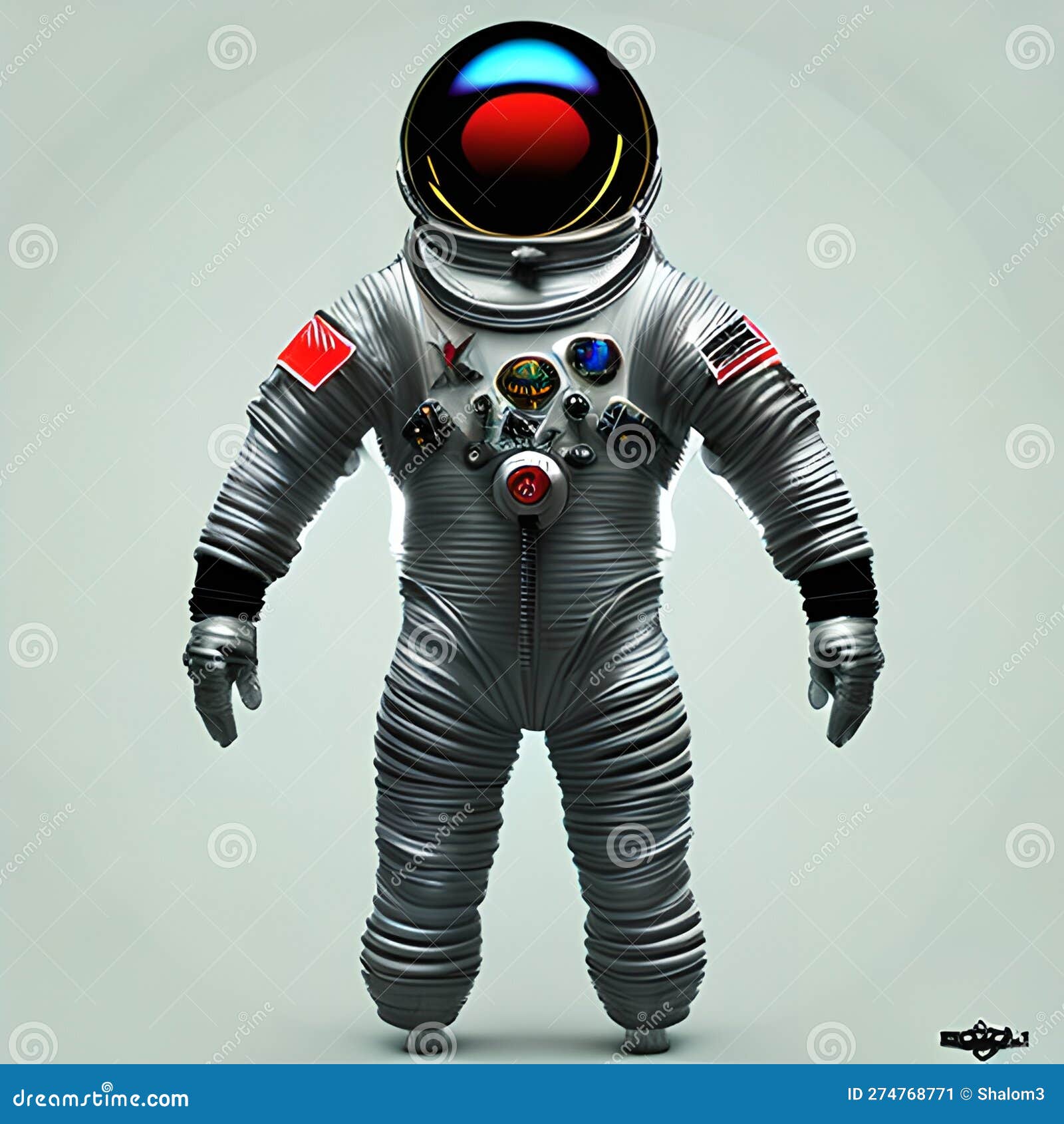Alien in a Space Suit Ai Generated, Generative AI, CGI Graphics Stock ...