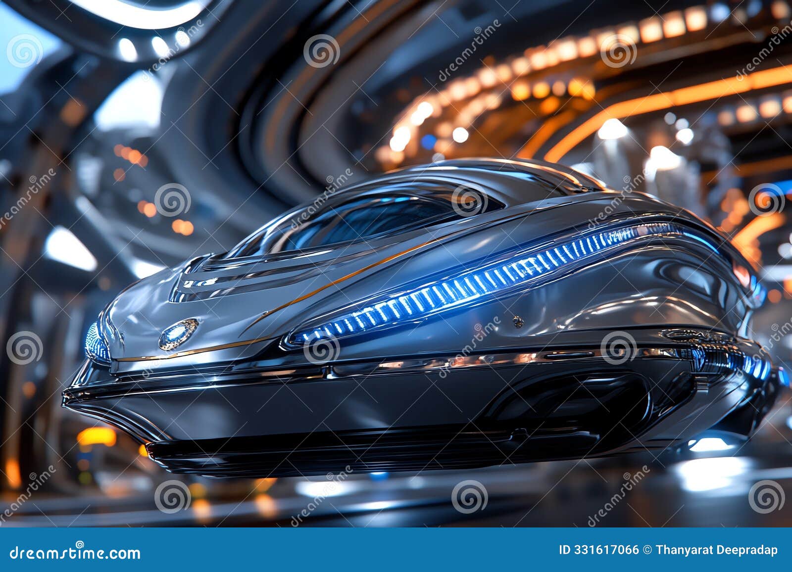 An Alien Spacecraft Visiting a Human Space Station, with Both Human and ...