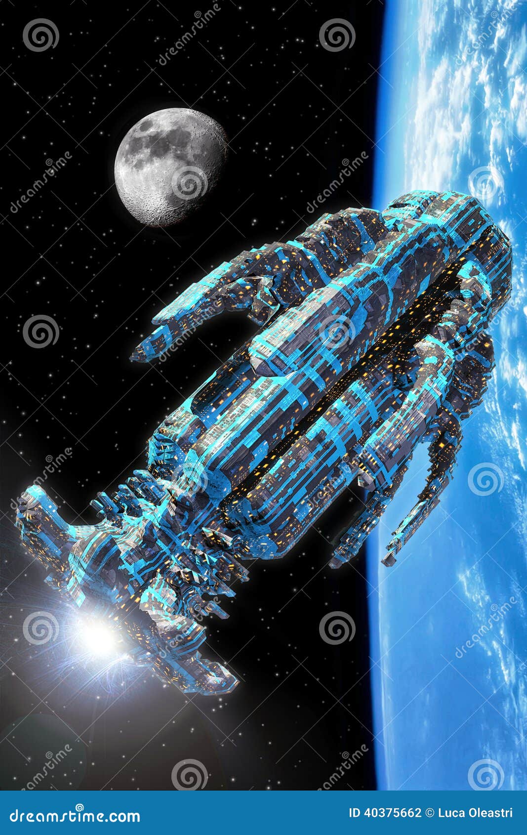 Alien Spaceship, Ufo Isolated On White Background. Vector Cartoon ...