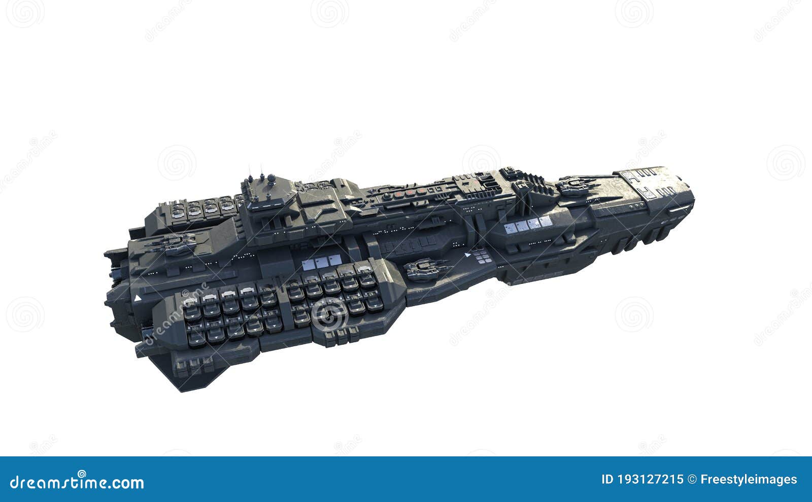 Alien Spaceship in Flight, UFO Spacecraft Isolated on White Background ...