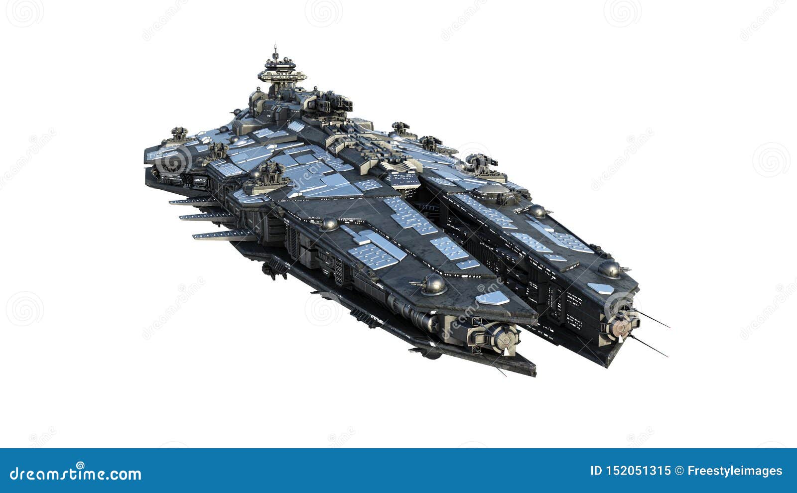 Alien Spaceship Flying, UFO Spacecraft in Flight Isolated on White ...