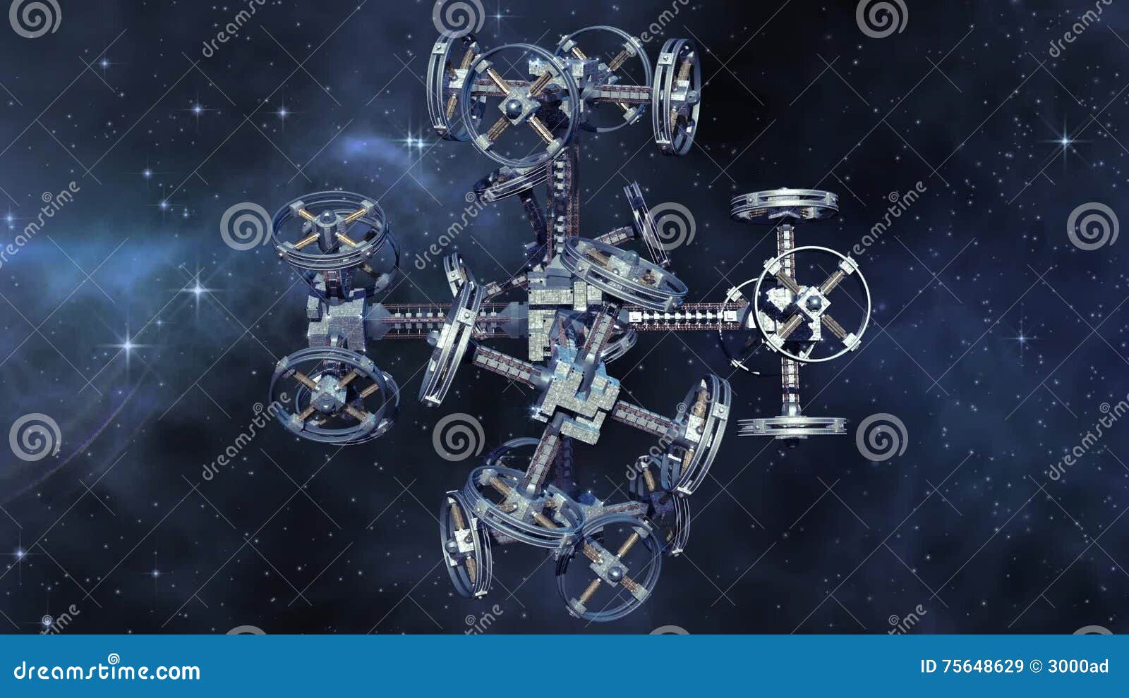 Alien Spaceship in Interstellar Travel Stock Video - Video of force ...