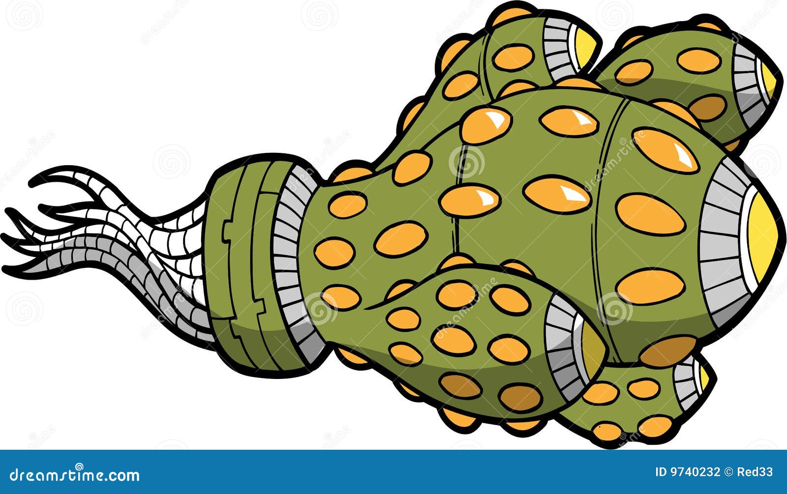 Ufo Spaceship Vector Icon. Alien Space Ship Cartoon Sticker ...