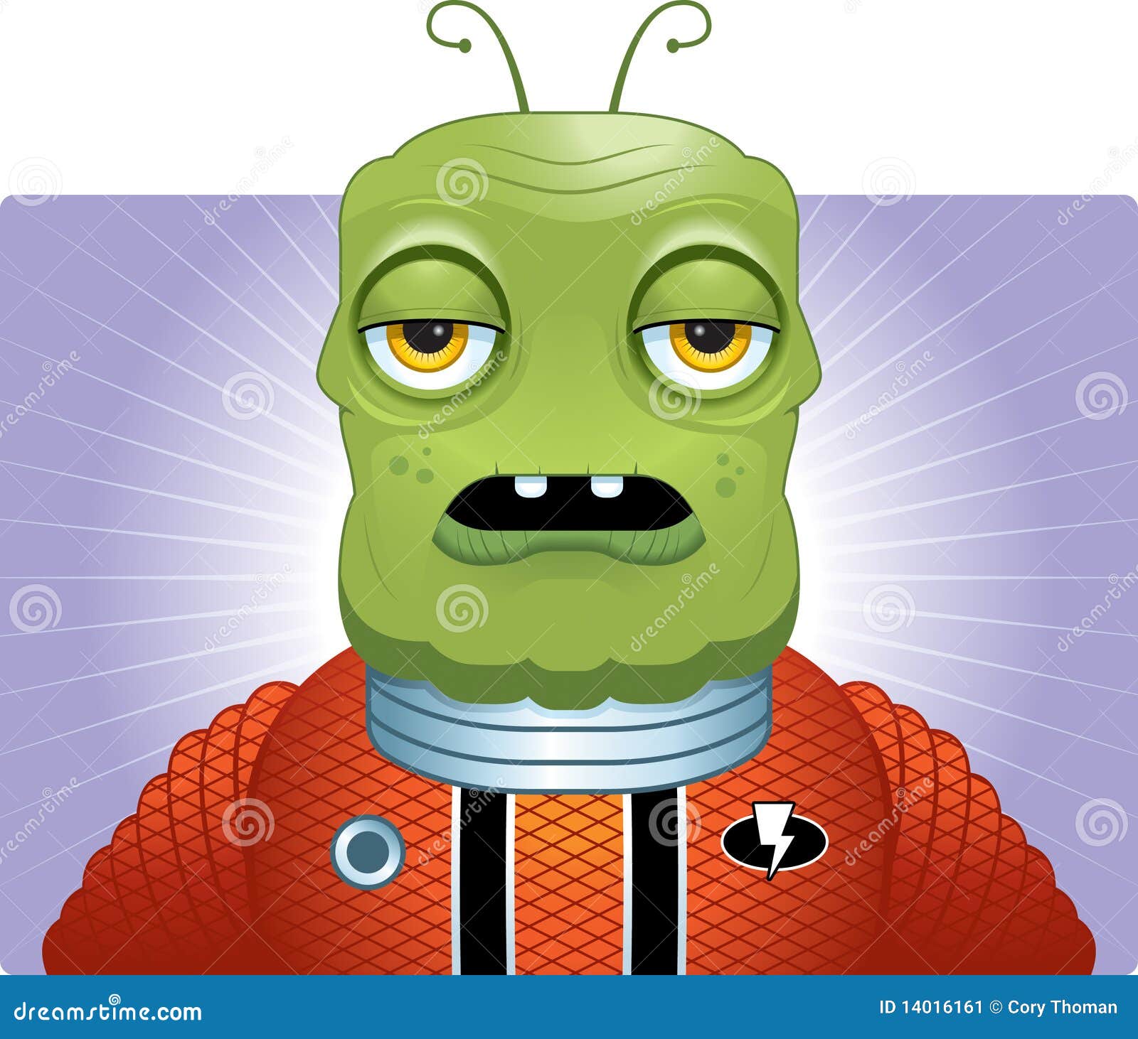 Alien Spacesuit stock vector. Illustration of cartoon - 14016161