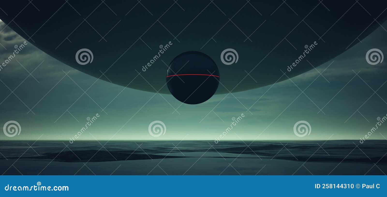 Alien Sphere Probe Droid AI Robot Black Red Sci Fi Horror Extra ...