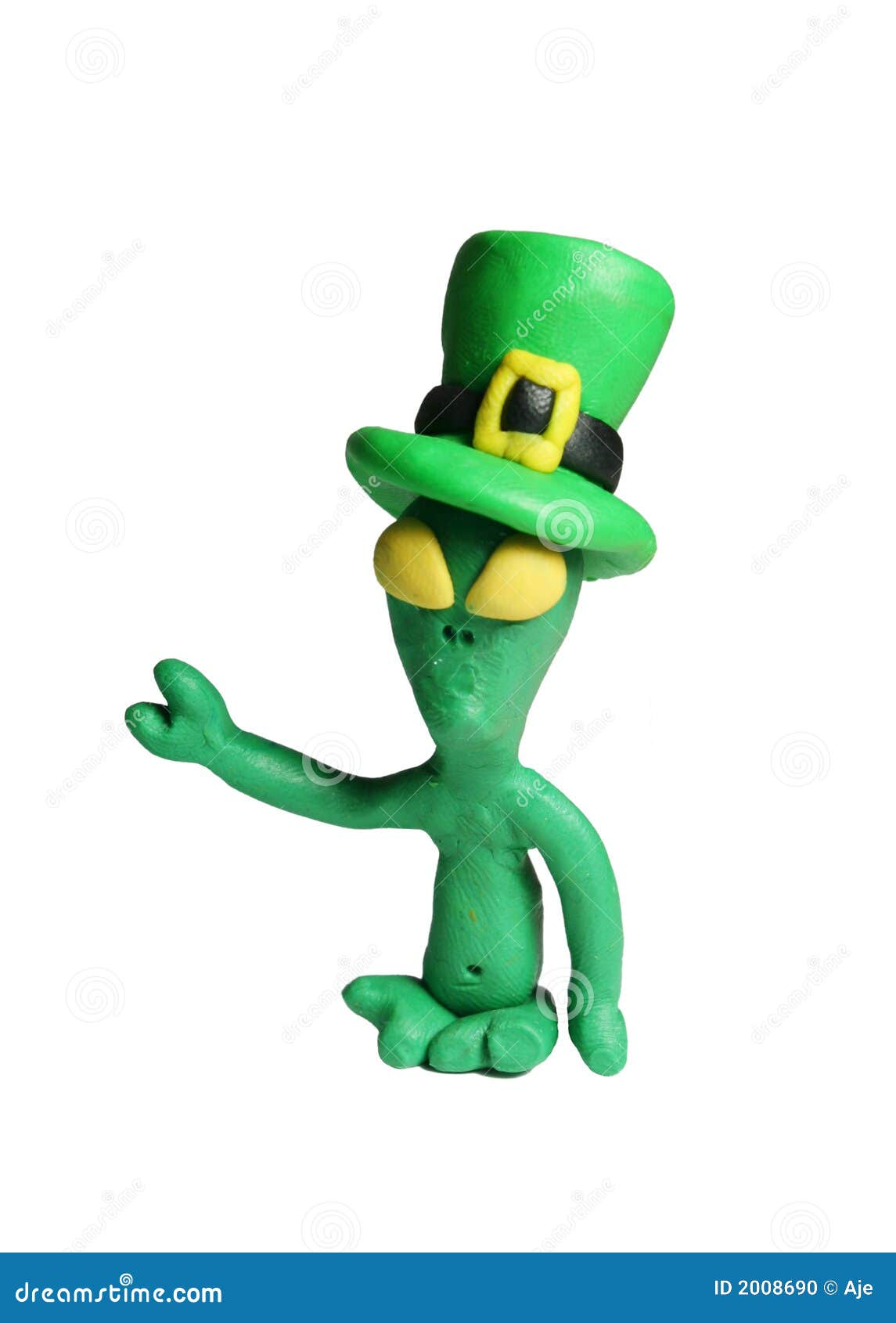 Alien at St. Patrick s day stock photo. Image of green - 2008690