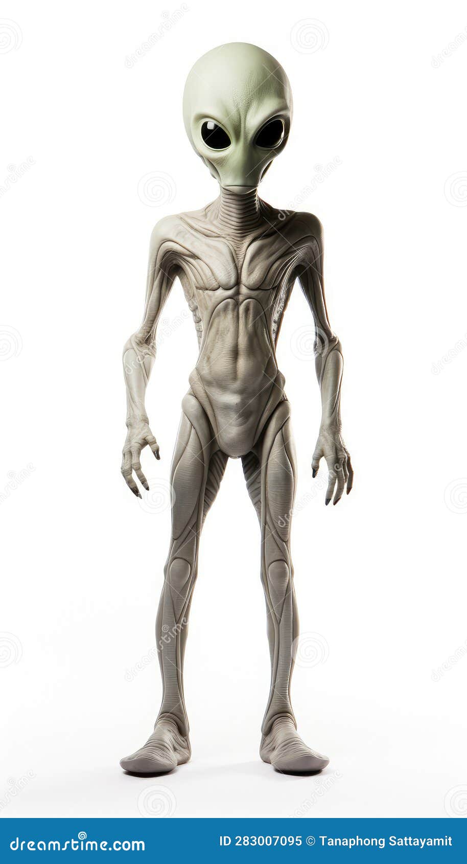 Alien standing stock illustration. Illustration of spooky - 283007095