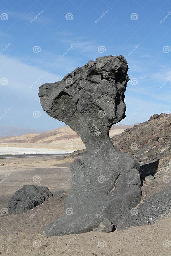 Alien Stone in Death Valley Stock Image - Image of travel, natural ...