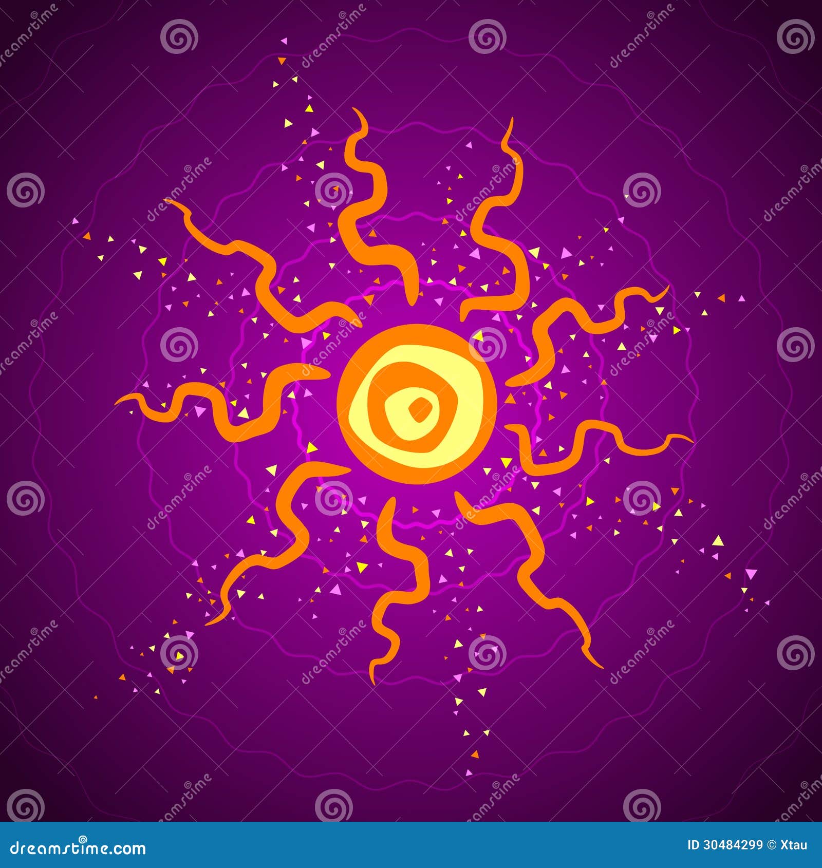 Alien Sun stock vector. Illustration of world, space - 30484299
