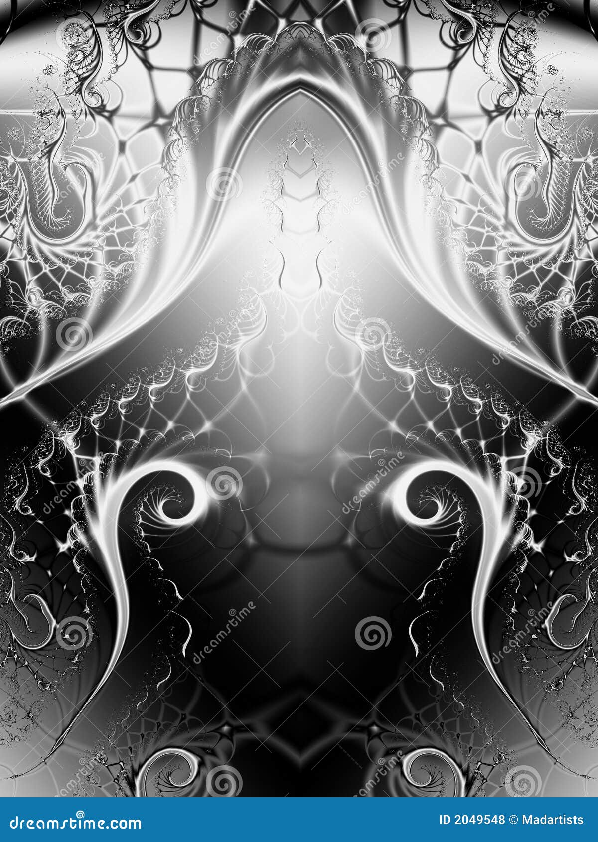 Alien Swirls Fractal Texture Stock Illustration - Illustration of cool ...