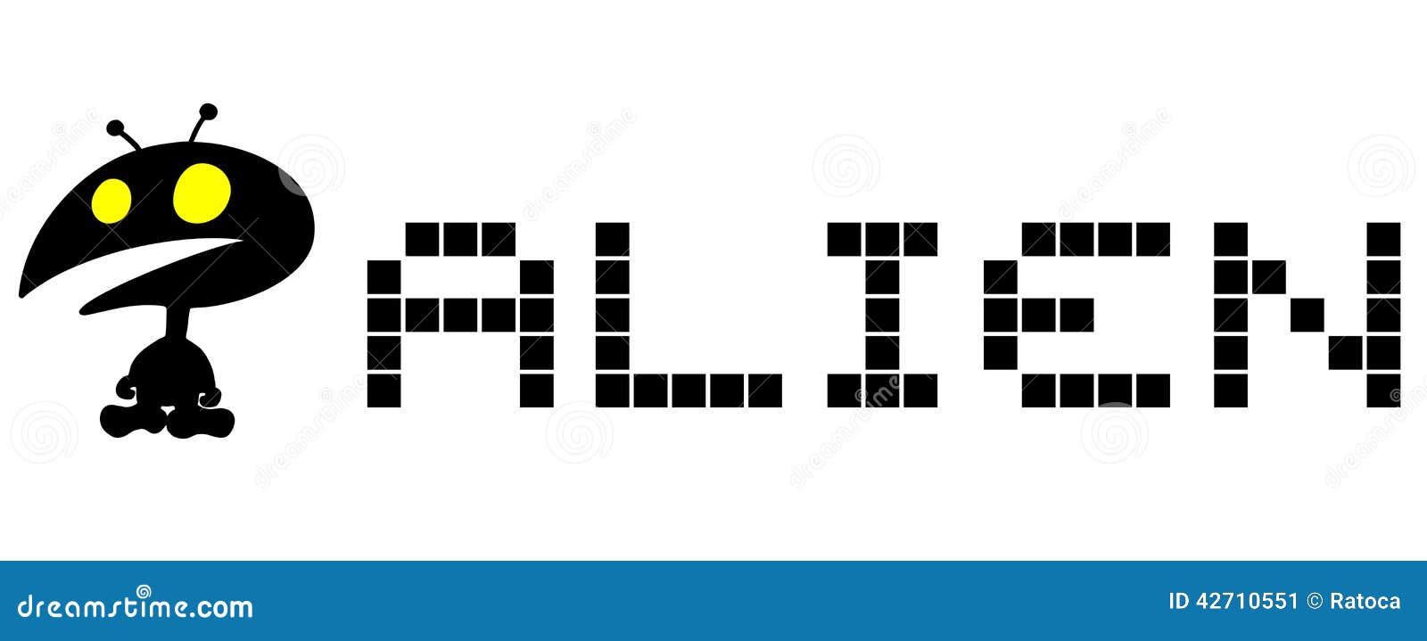 Alien symbol stock vector. Illustration of cute, happy - 42710551