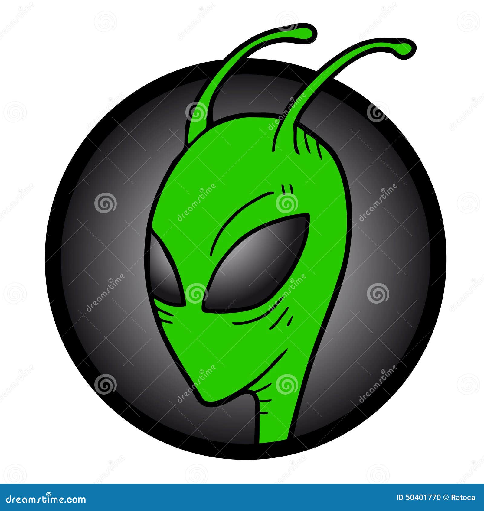 Alien symbol stock vector. Illustration of costume, alien - 50401770