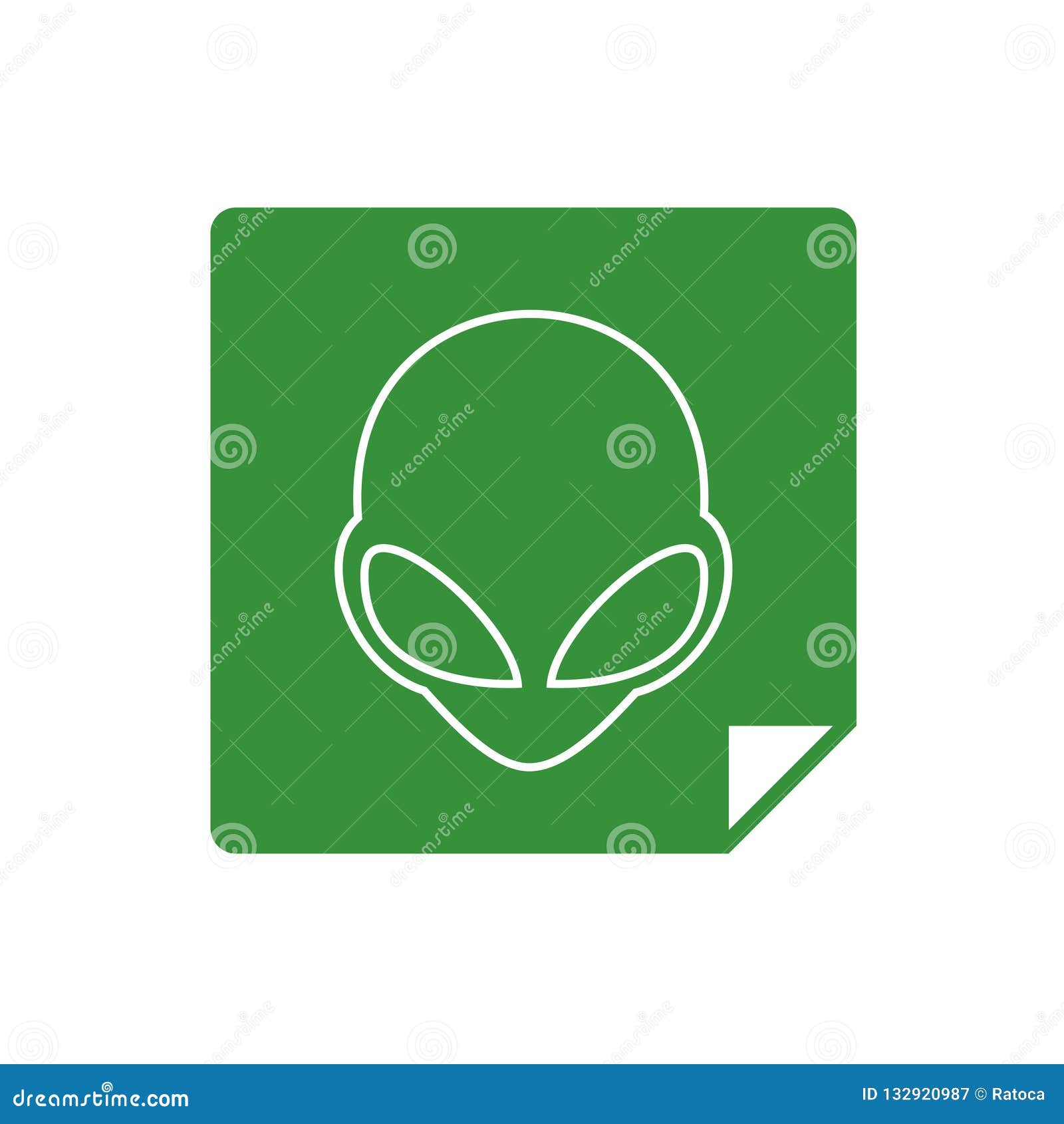 Alien symbol design stock vector. Illustration of alien - 132920987