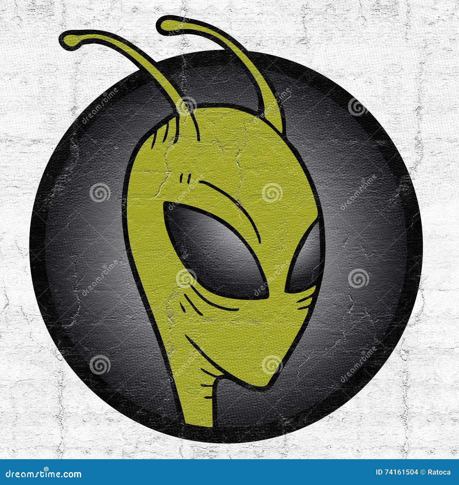 Alien symbol stock illustration. Illustration of rare - 74161504