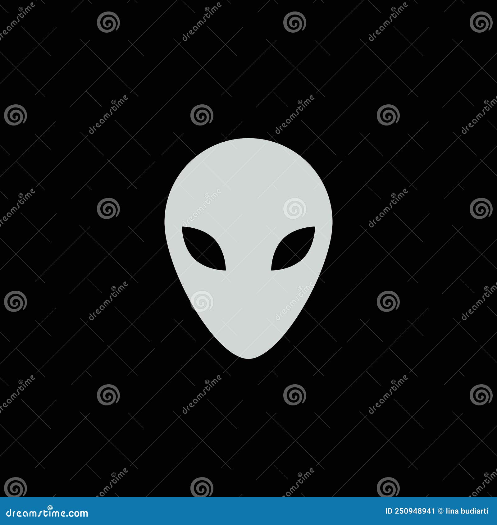 Alien-Symbol vektor abbildung. Illustration von invasion - 250948941