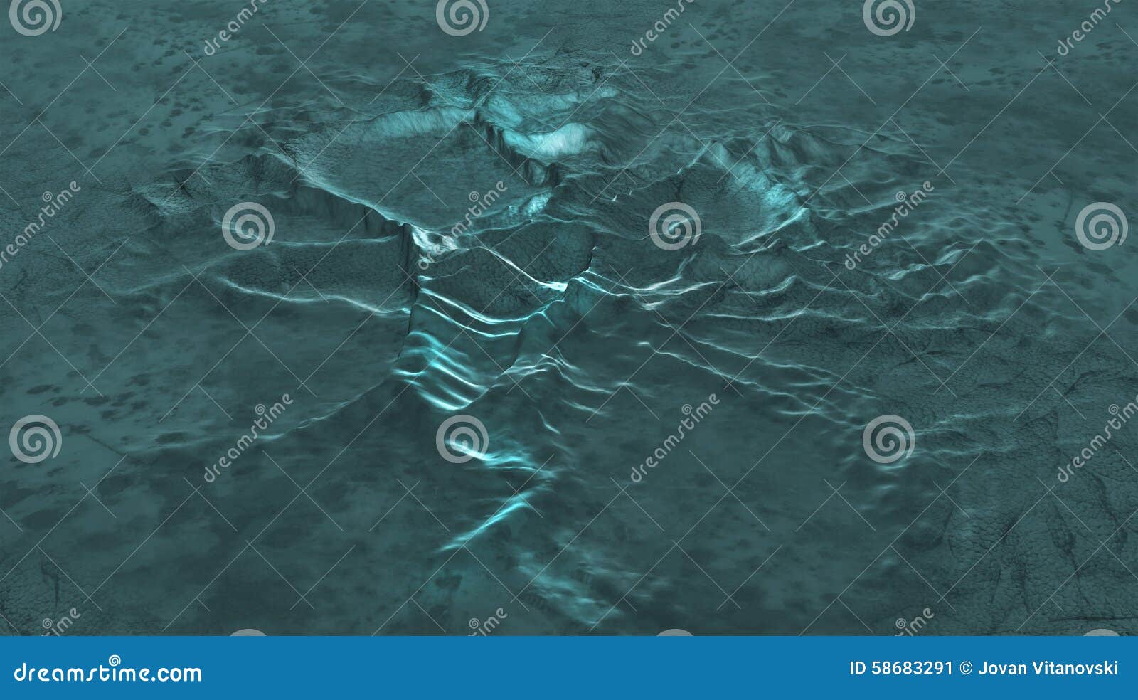 Alien terrain stock illustration. Illustration of area - 58683291