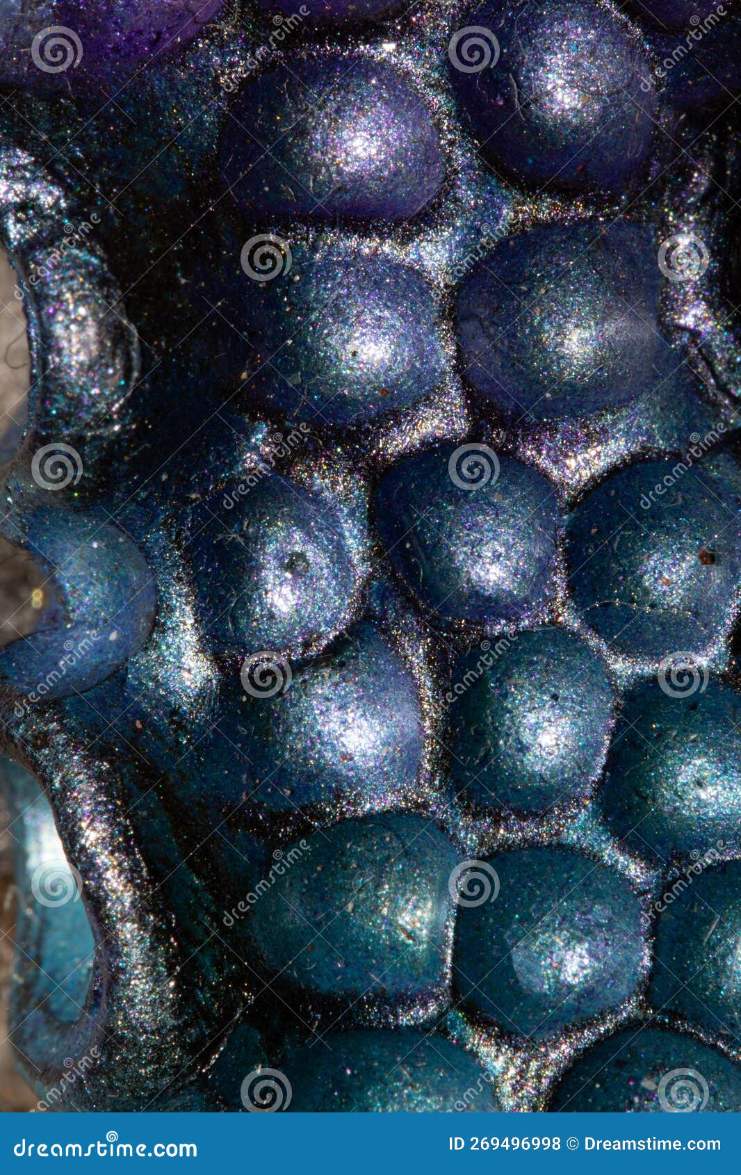 Alien Trypophobia Holes in a Shiny Sci-fi Close Up Background Stock ...
