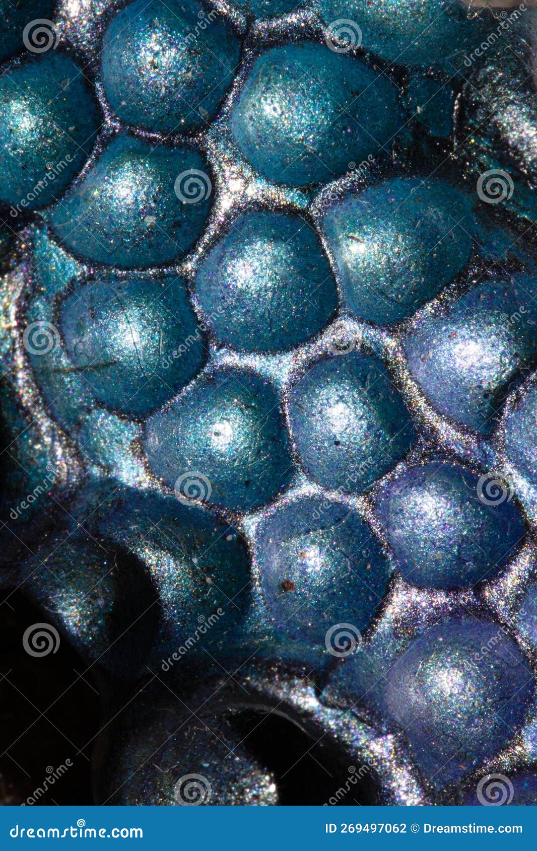 Alien Trypophobia Holes in a Shiny Sci-fi Close Up Background Stock ...
