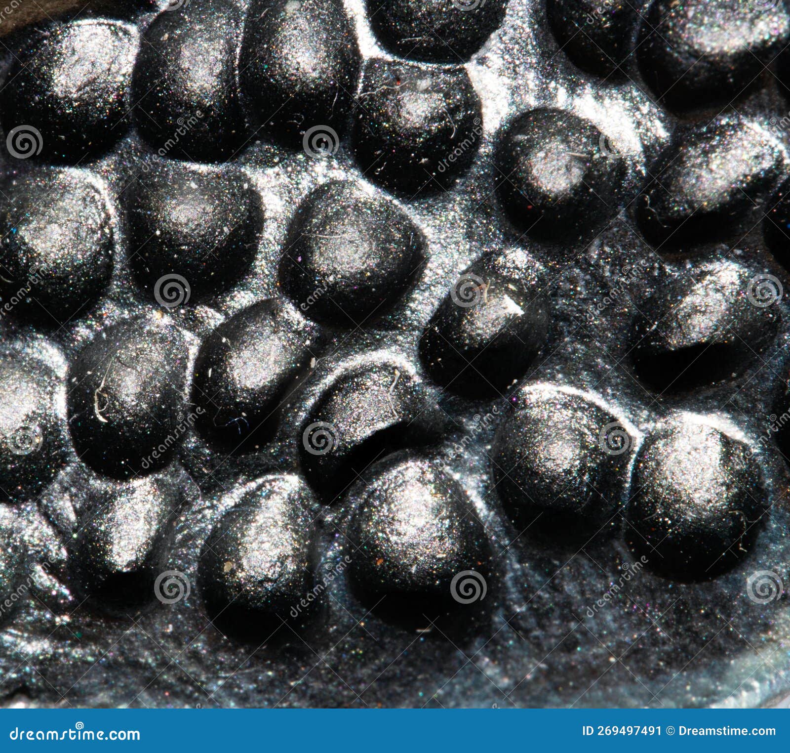 Alien Trypophobia Holes in a Shiny Sci-fi Close Up Background Stock ...