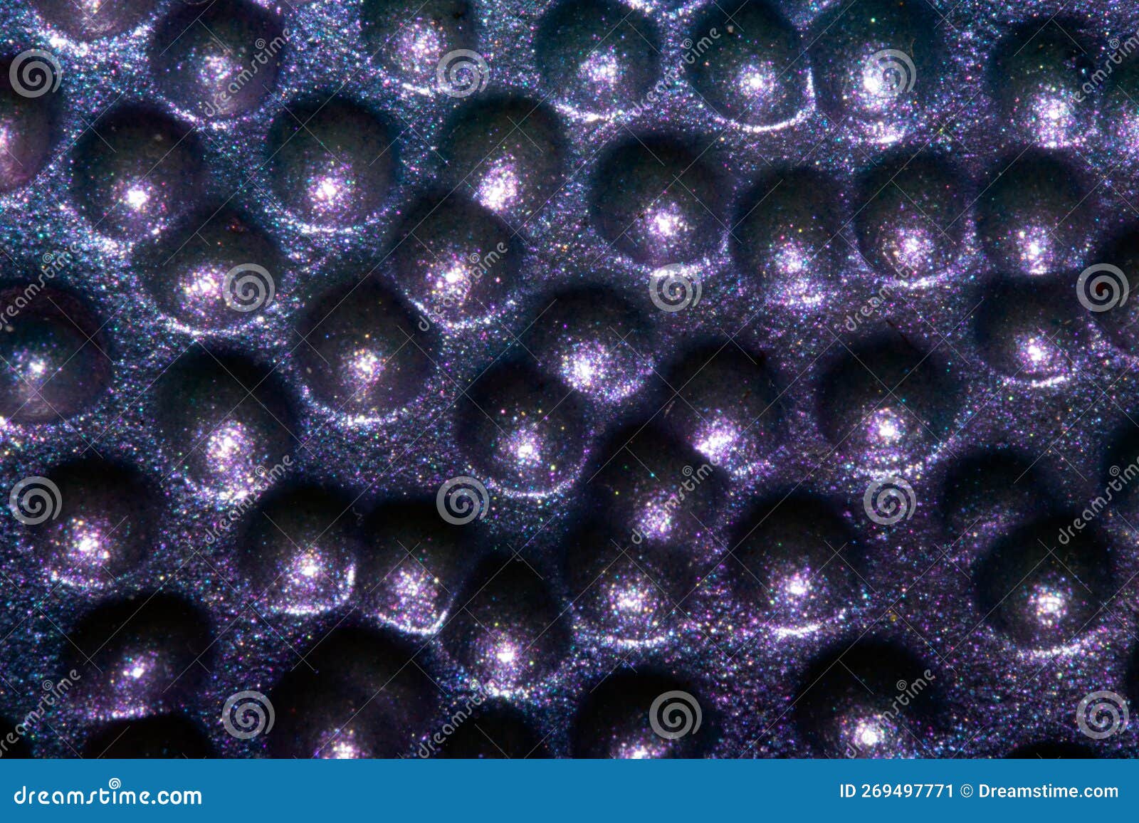 Alien Trypophobia Holes in a Shiny Sci-fi Close Up Background Stock ...