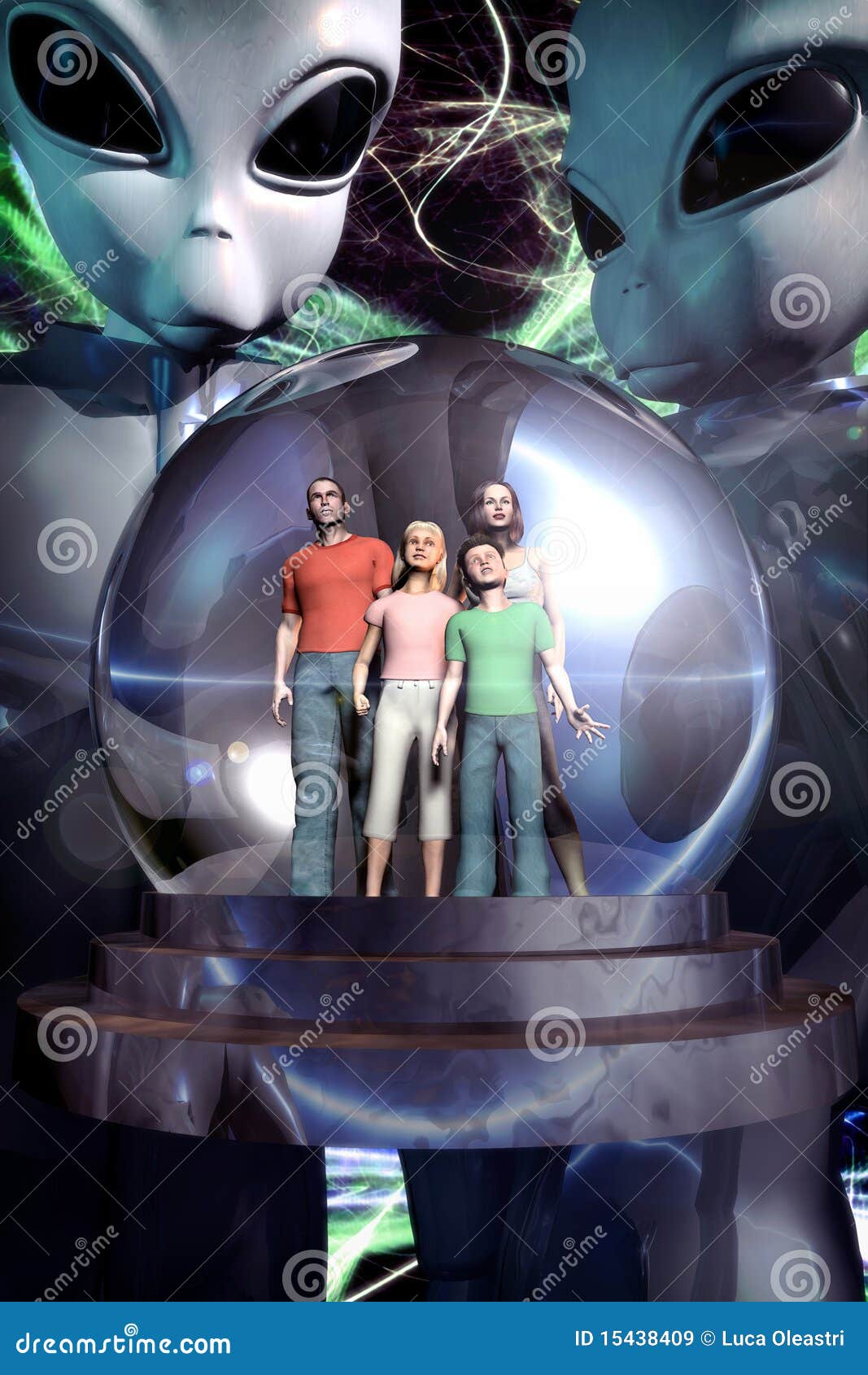 Alien ufo abduction stock illustration. Illustration of history - 15438409