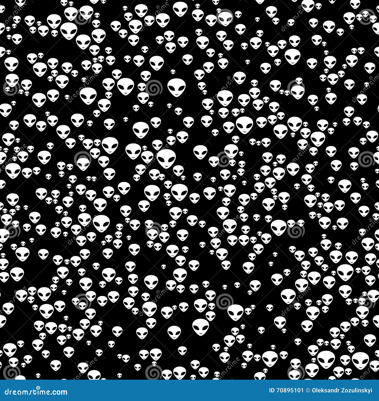 Alien and UFO Back Pattern Seamless Stock Vector - Illustration of cool ...