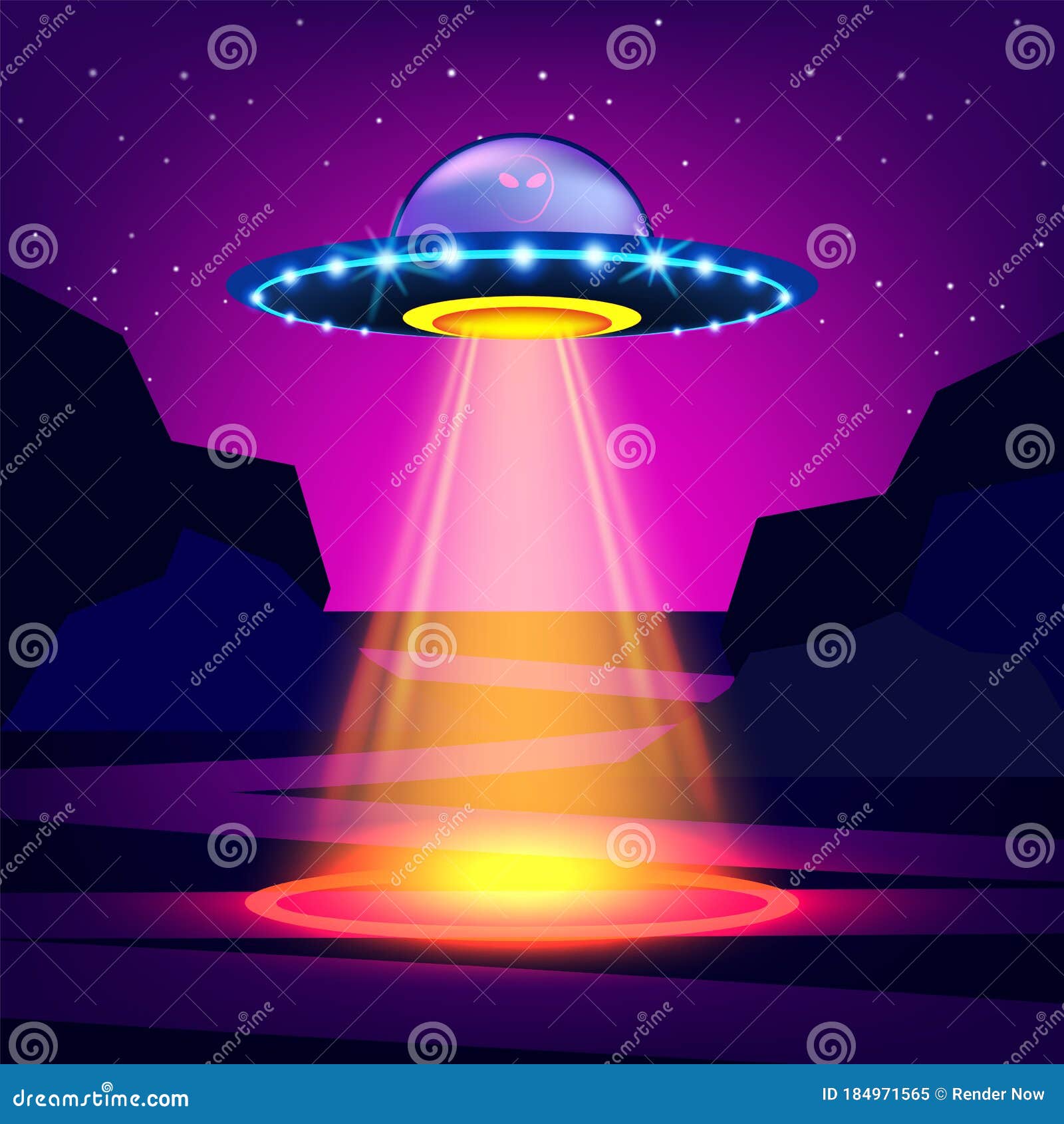 Alien and Ufo Flying Spaceship Stock Vector - Illustration of object ... Alien and Ufo Flying Spaceship Stock Vector - Illustration of object ...