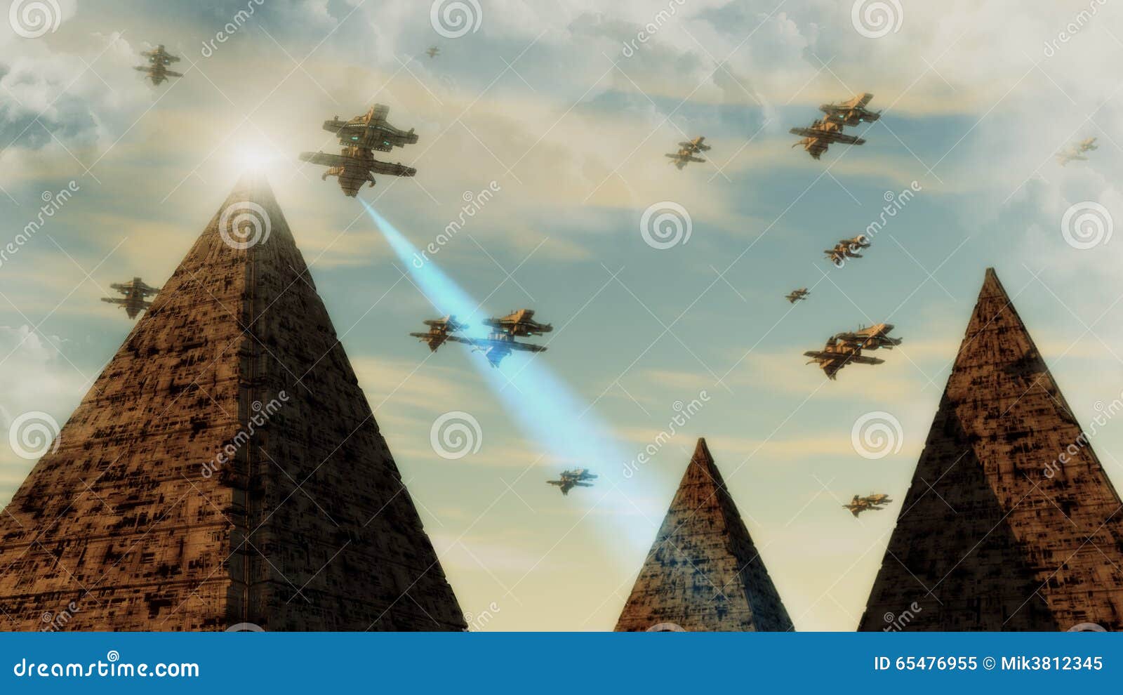 Alien Pyramids Stock Photo | CartoonDealer.com #1850466