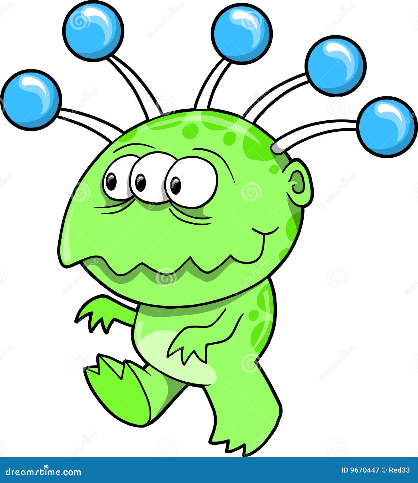 Alien Vector Illustration Royalty Free Stock Photography - Image: 9670447