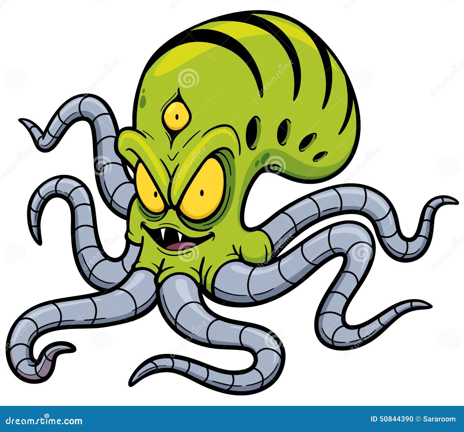 Scary Cartoon Alien