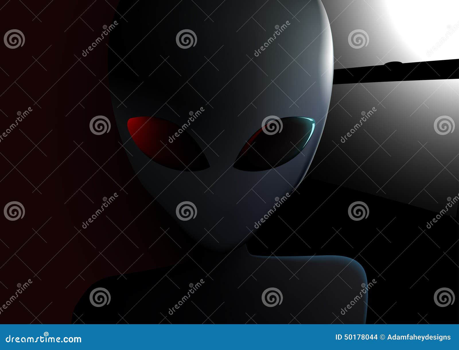 Alien Visitor Come To City, UFO, Alien And Cityscape. Vector Image ...