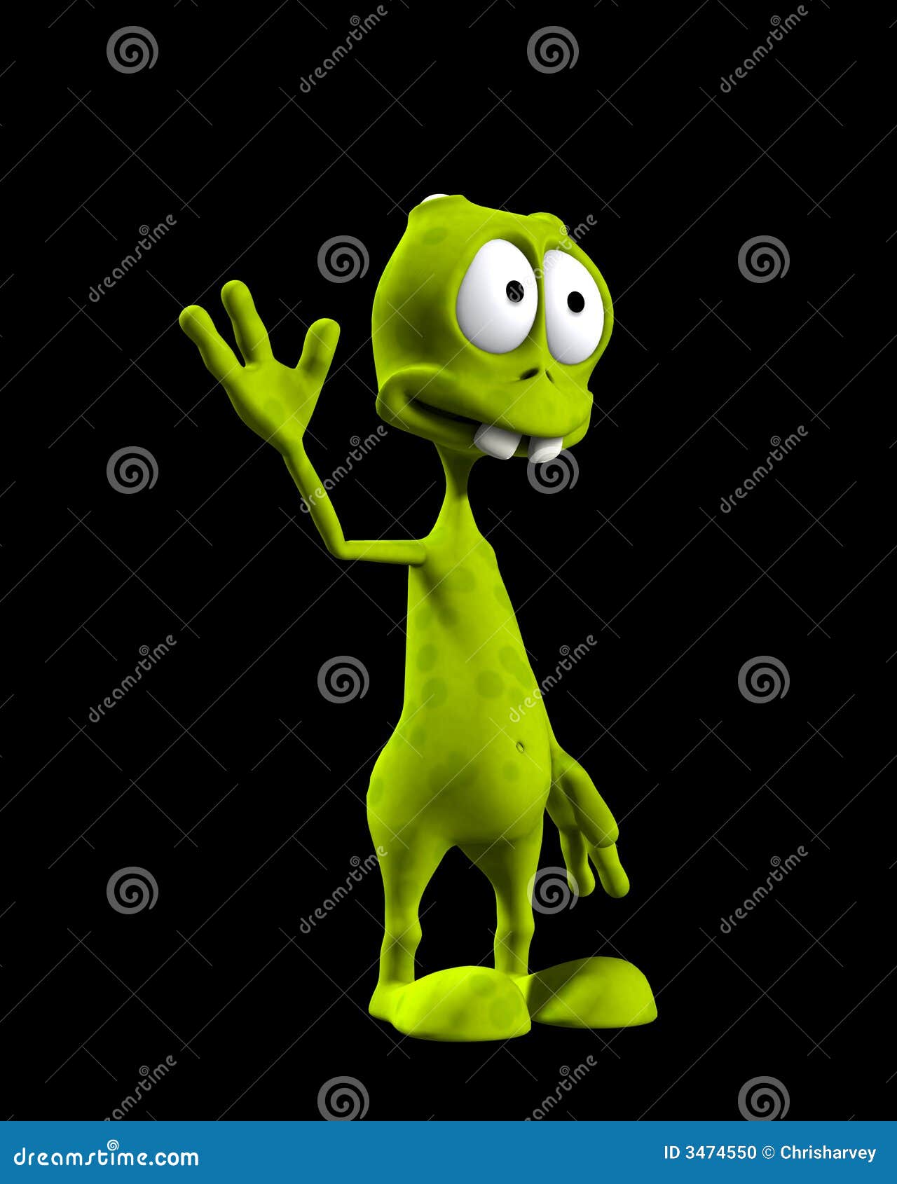 Alien Wave stock illustration. Illustration of expression - 3474550