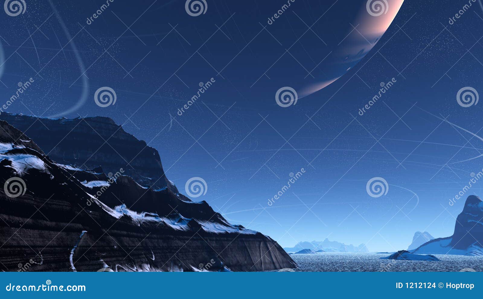 Alien winter stock illustration. Illustration of blue - 1212124