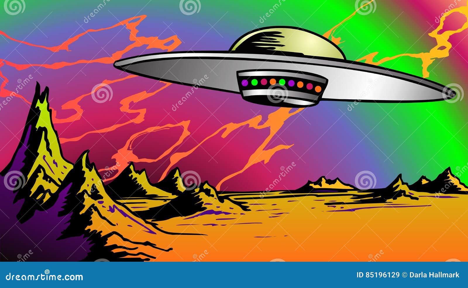Alien Worlds stock vector. Illustration of world, planet - 85196129