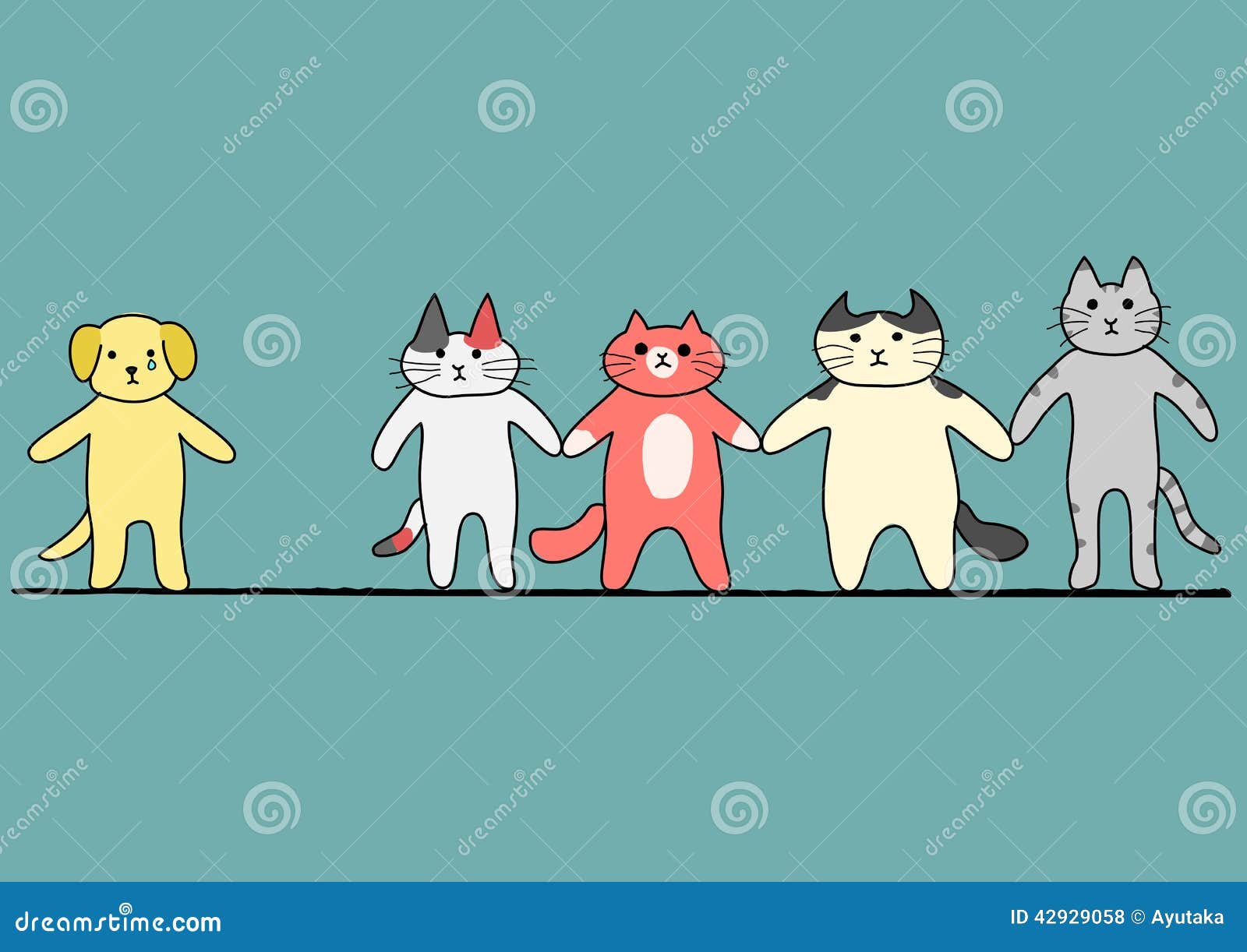 Alienation stock vector. Illustration of bullying, unhappy - 42929058