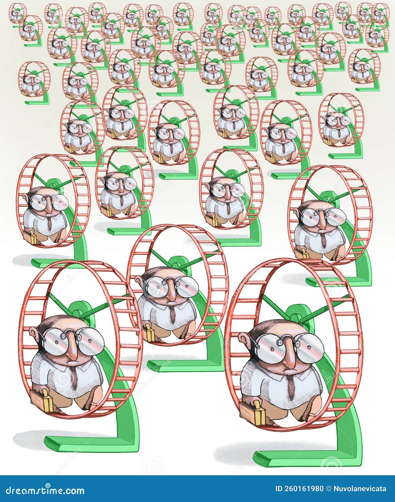 Unaware Office Employee Character Vector Royalty-Free Stock Image ...