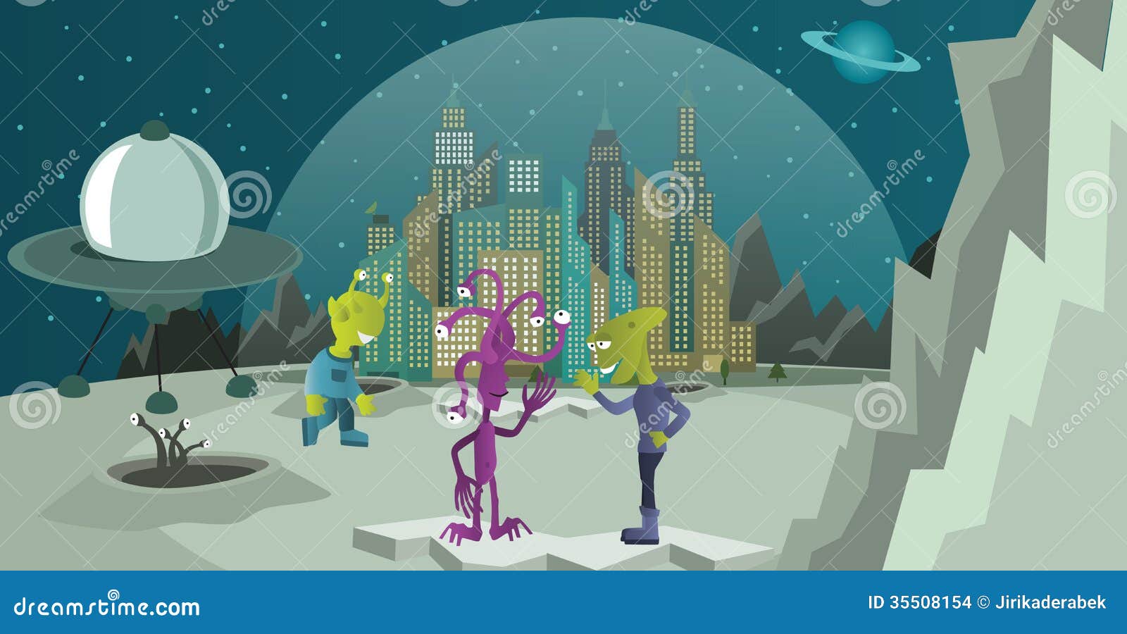 Aliens From Another Planet Stock Images - Image: 35508154