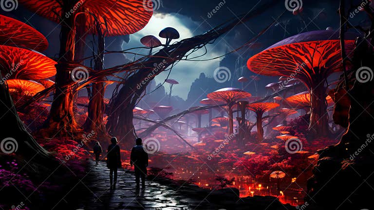 Aliens Exploring an Unexplored Landscape Using Their Unique Abilities ...