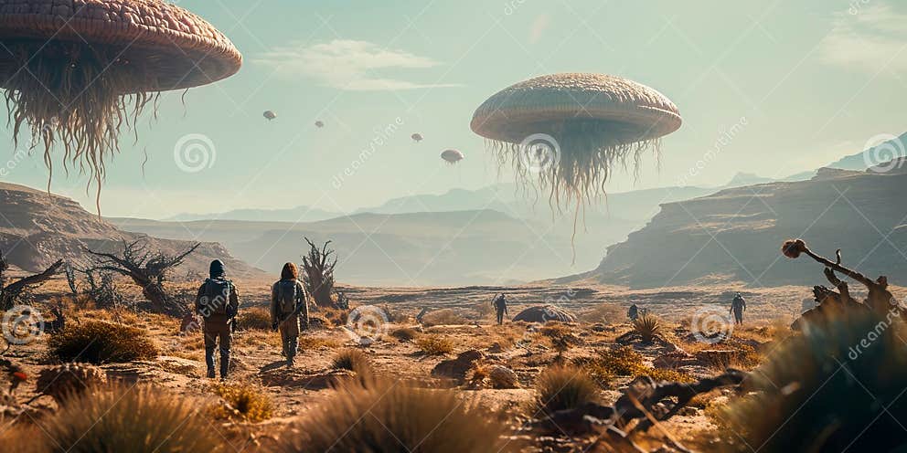 Aliens Exploring an Unexplored Landscape Using Their Unique Abilities ...