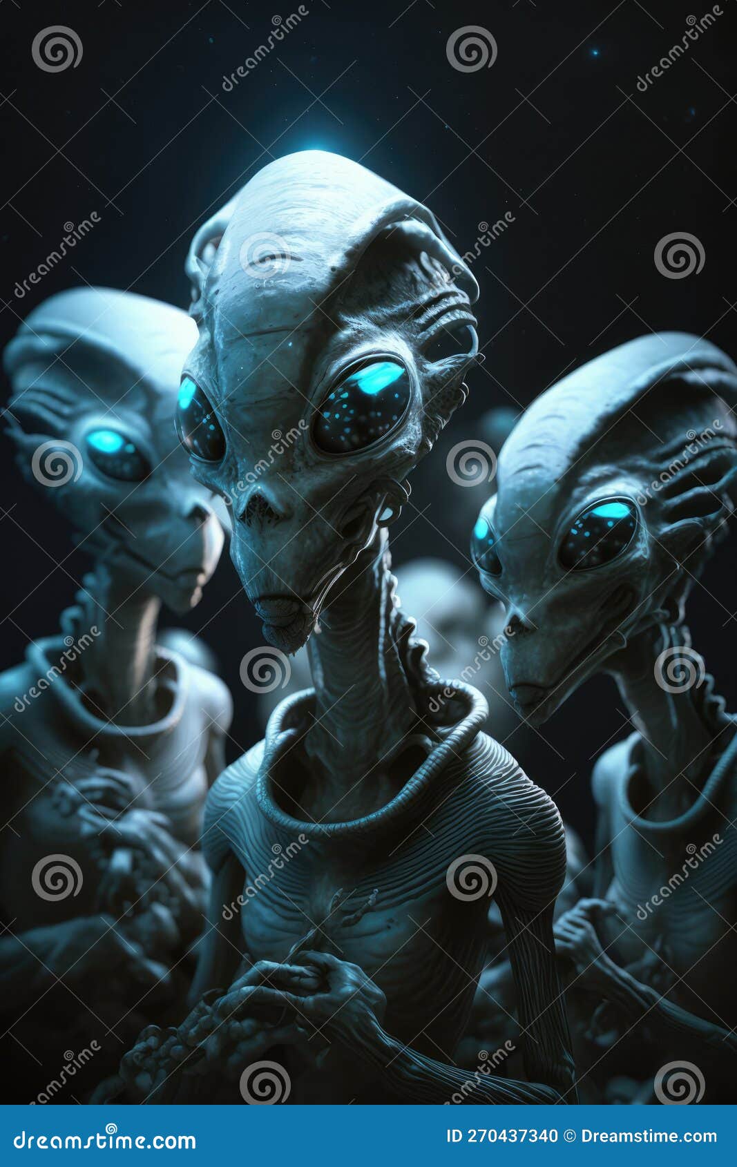 Aliens and Extra Terrestrials from Another Planet Stock Illustration ...